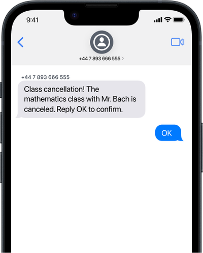 SMS education : instant messaging for parents, teachers and school - Atlas